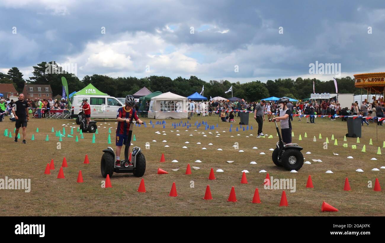 Kesgrave, Suffolk - 31 July 2021; Fun Day at Millennium Field. Segway ...