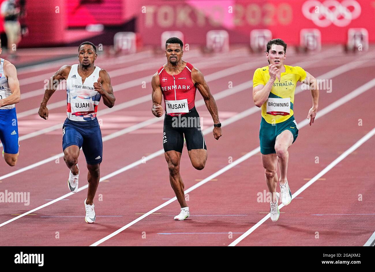July 31, 2021: Kojo Musah during 100 meter for men at the Tokyo ...
