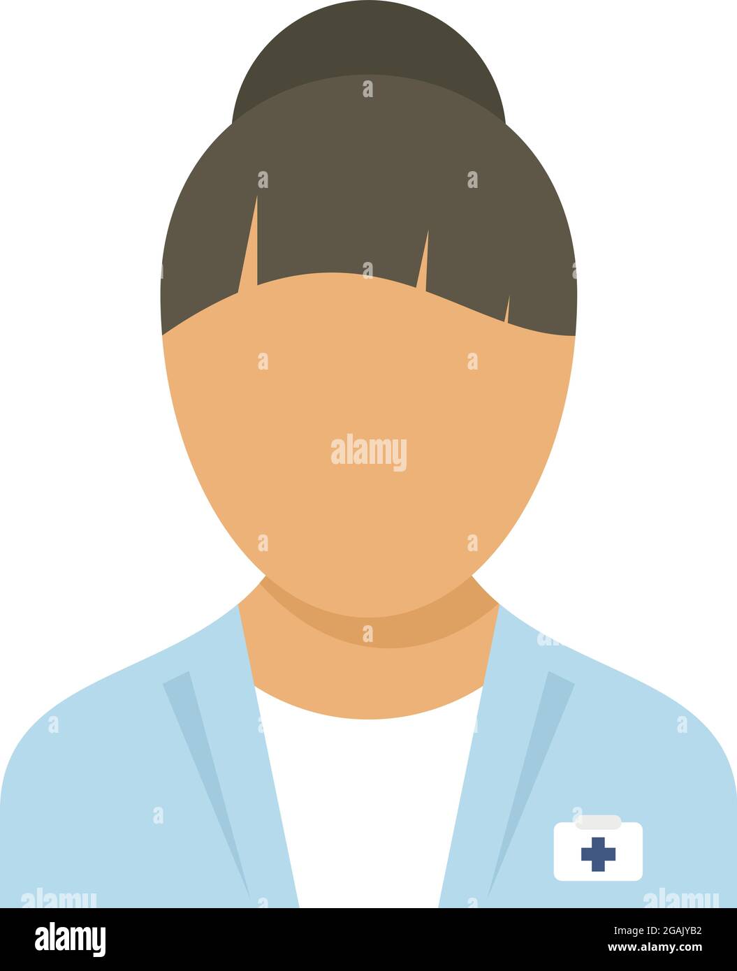 Health nurse icon. Flat illustration of health nurse vector icon ...
