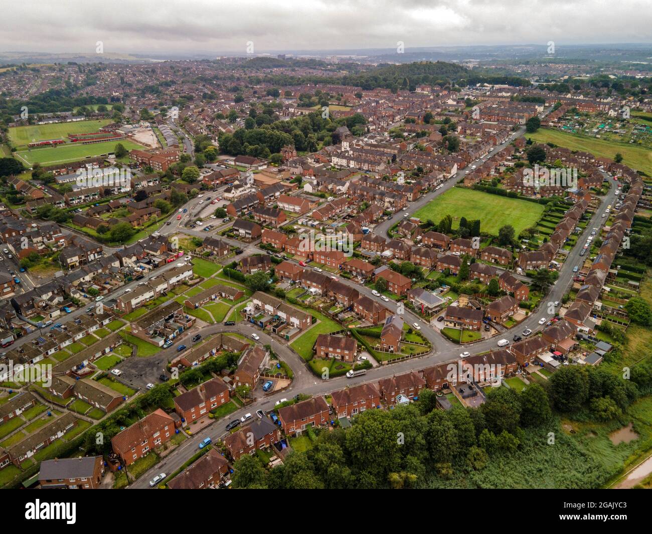Aerial File Views of Stoke on Trent Staffordshire Drone Chell Chell ...