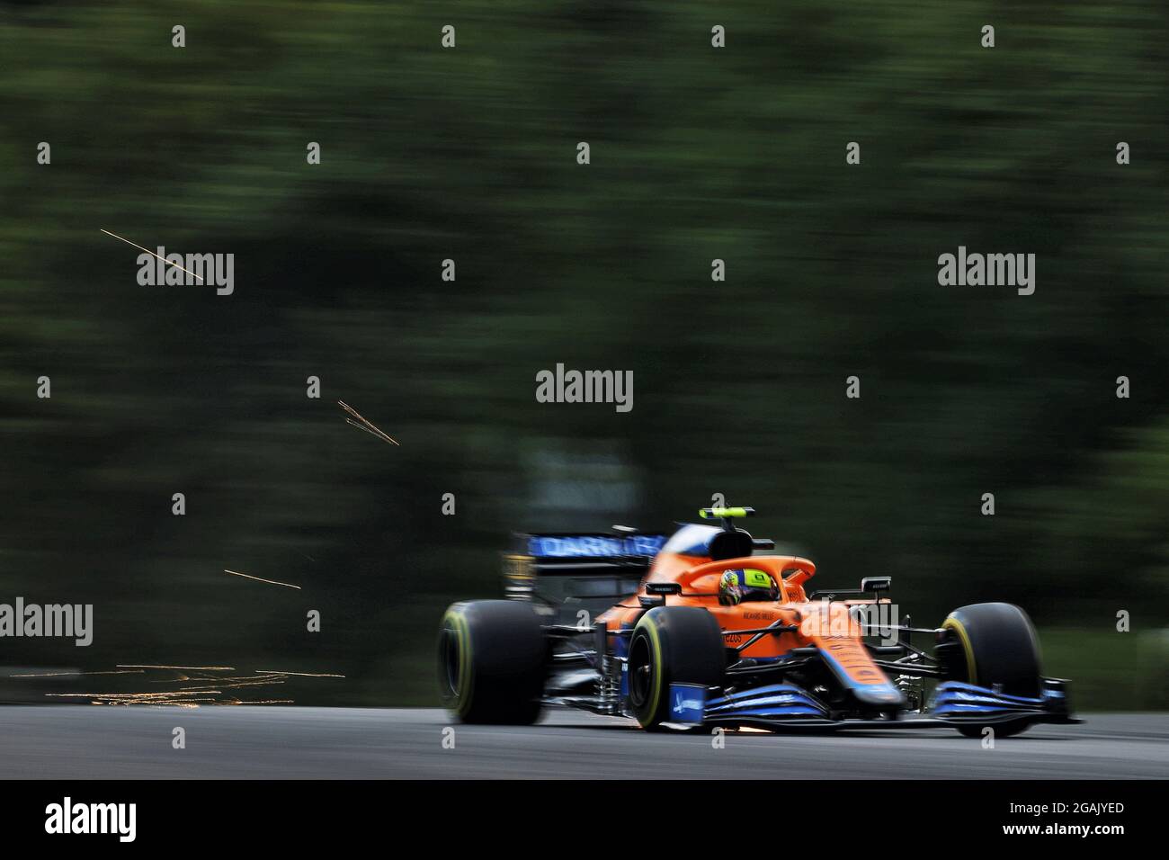 Budapest, Hungary. 31st July, 2021. Lando Norris (GBR) McLaren MCL35M ...