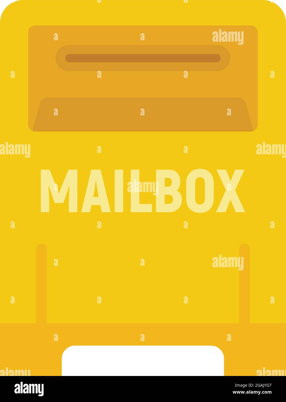 Street mailbox icon. Flat illustration of street mailbox vector icon ...