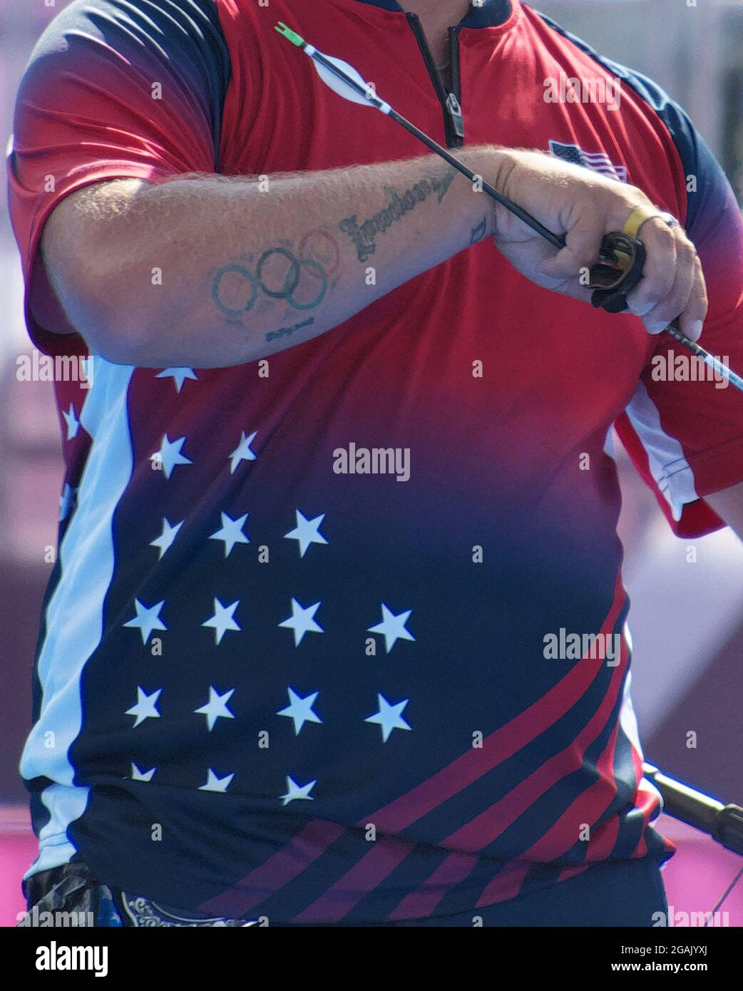 Tokyo, Japan. 31st July, 2021. USA's Brady Ellison competes in the ...