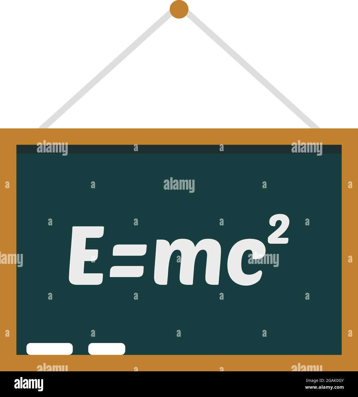 School lesson board icon. Flat illustration of school lesson board ...