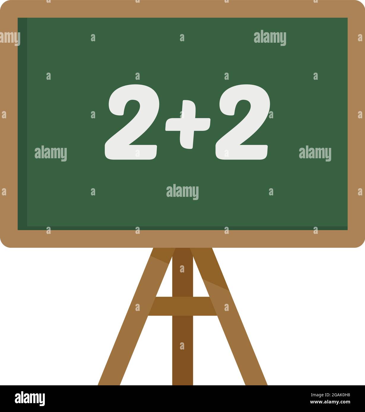 Lesson board icon. Flat illustration of lesson board vector icon ...