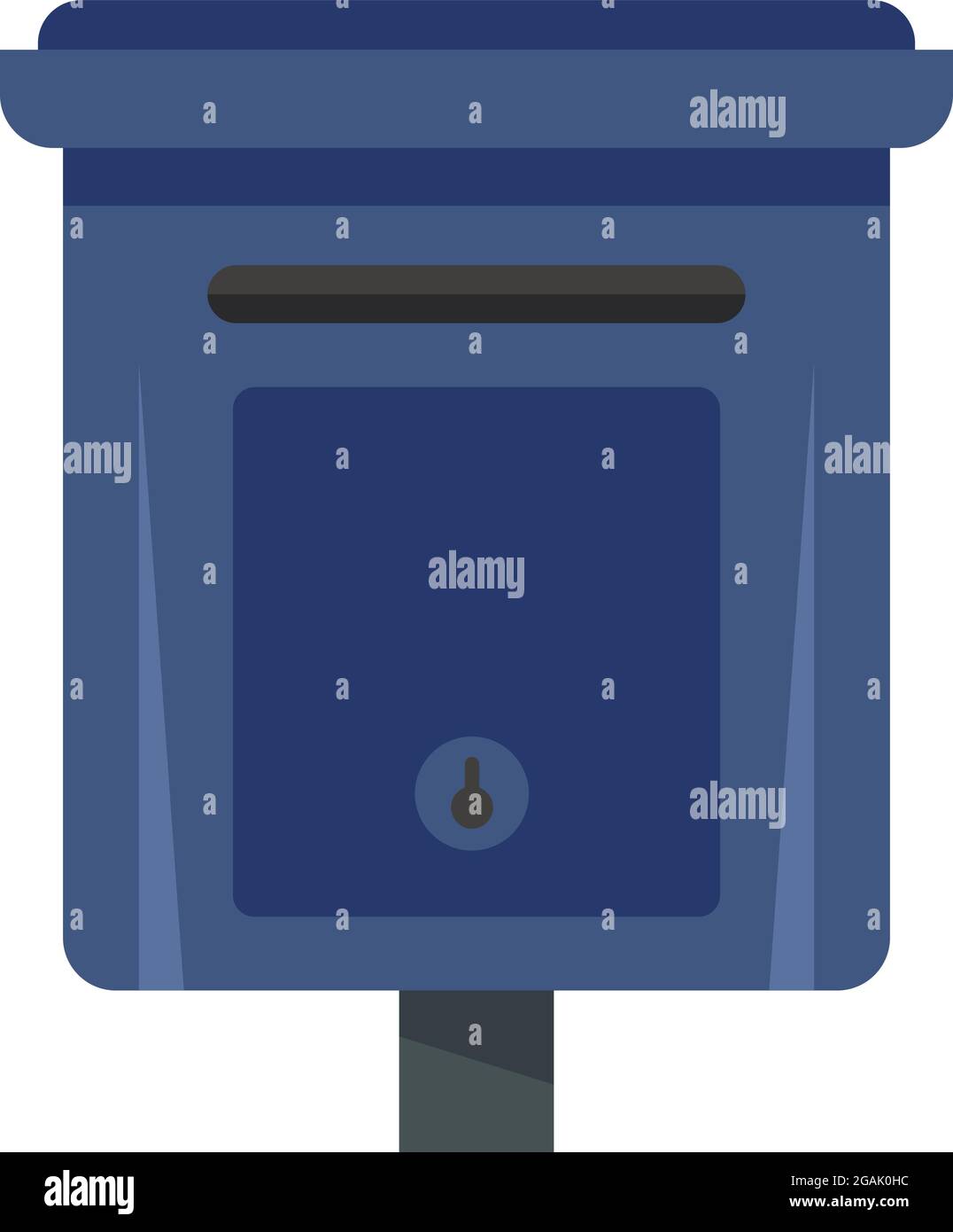 Message mailbox icon. Flat illustration of message mailbox vector icon ...