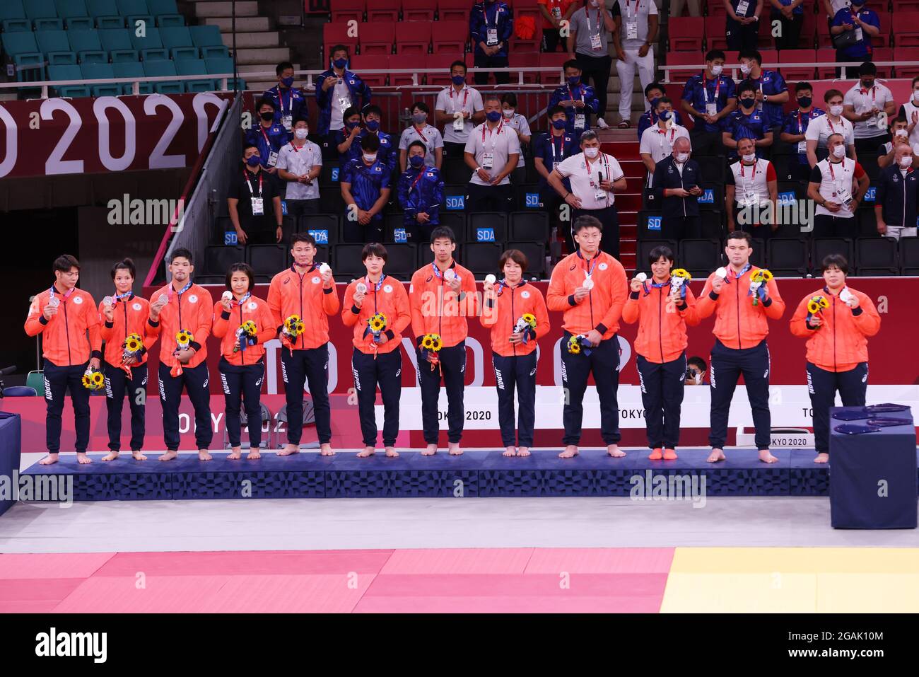 Tokyo, Japan. 31st July, 2021. Japan team group (JPN) Judo : Mixed Team ...