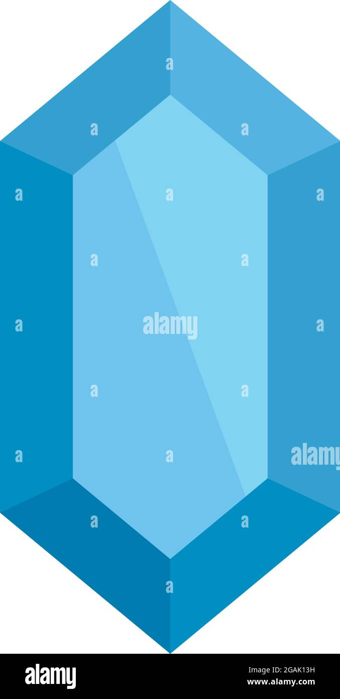 Amethyst jewel icon. Flat illustration of amethyst jewel vector icon ...