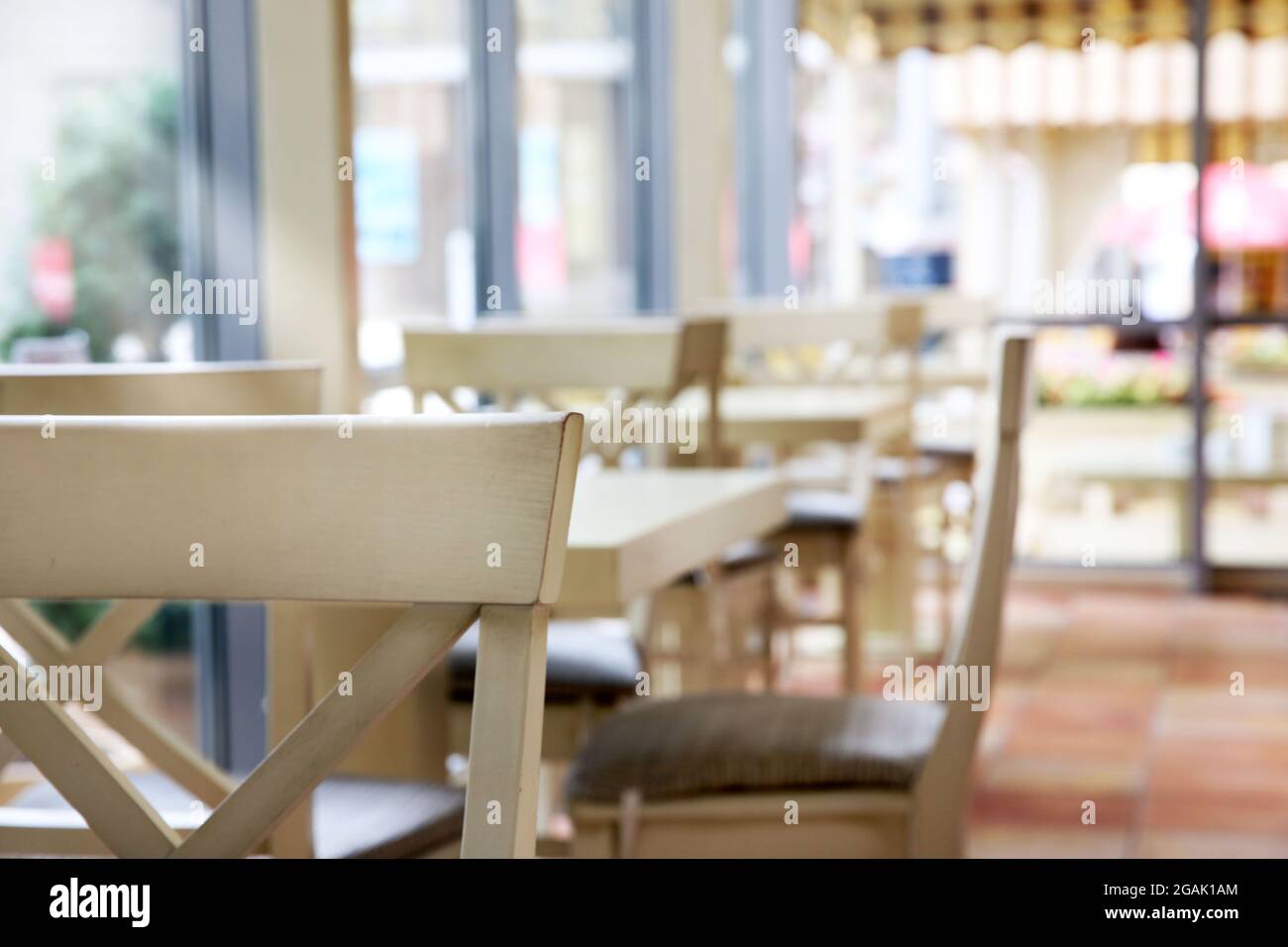 Interior of comfortable cafe Stock Photo - Alamy