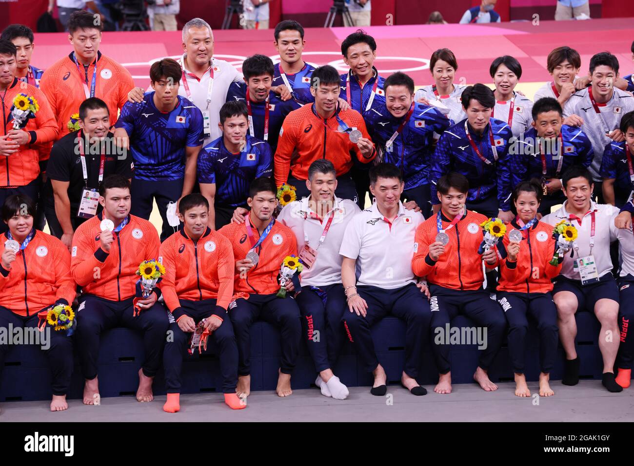 Tokyo, Japan. 31st July, 2021. Japan team group (JPN) Judo : Mixed Team ...