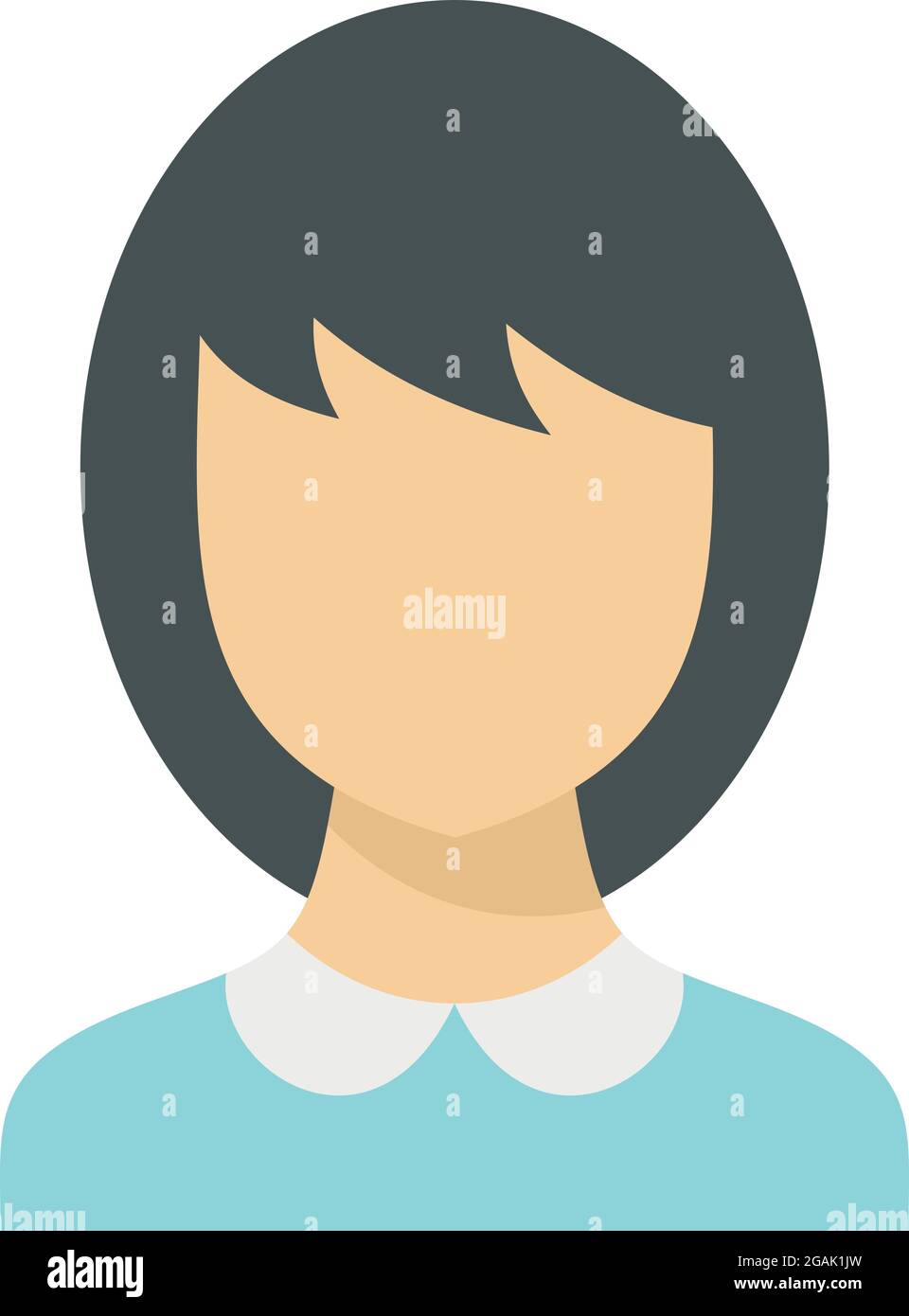 School teacher avatar icon. Flat illustration of school teacher avatar ...