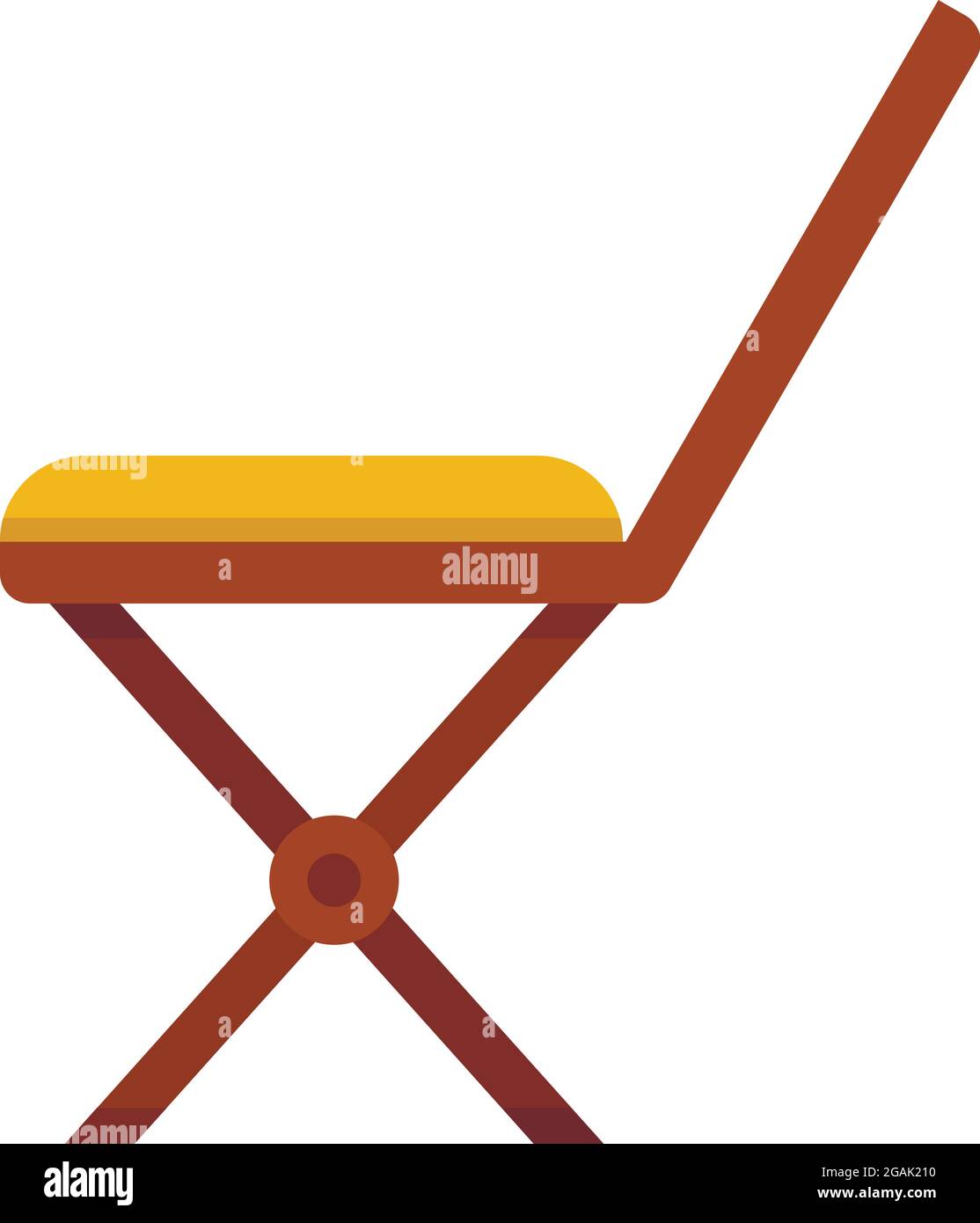 Soft garden chair icon. Flat illustration of soft garden chair vector ...