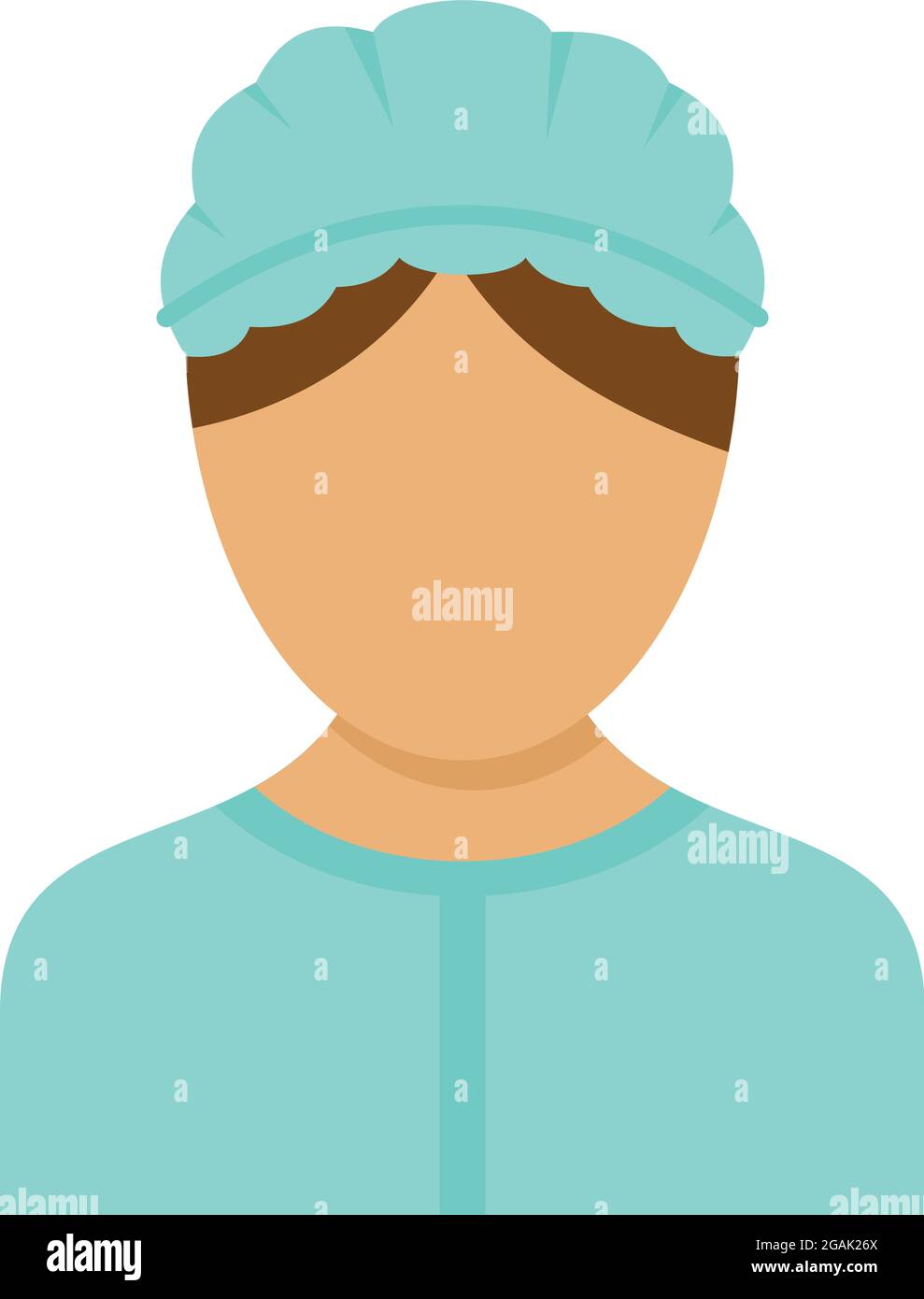 Care nurse icon. Flat illustration of care nurse vector icon isolated ...