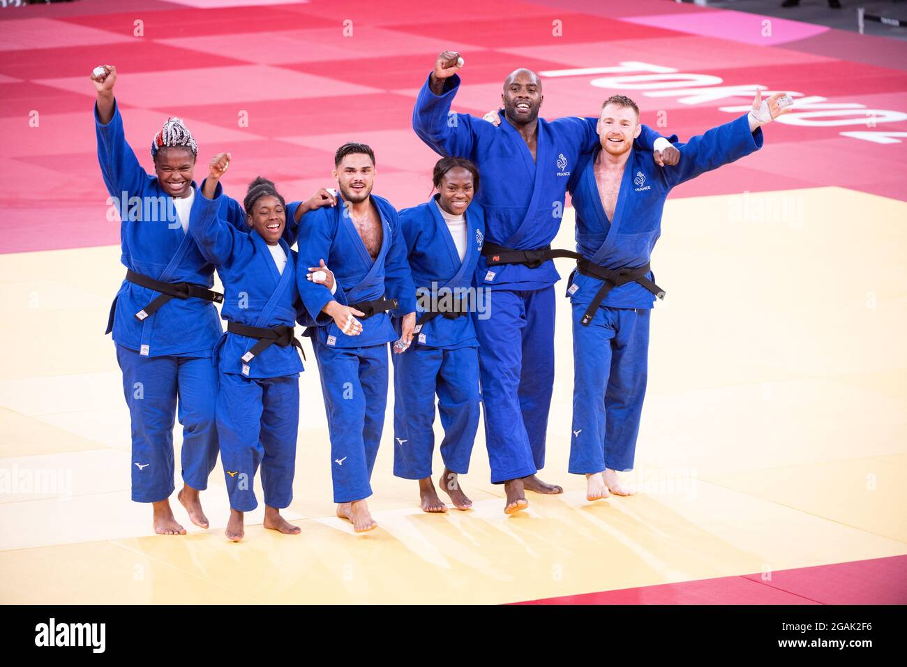 France Team (FRA), final gold medal Judo-Mixed Team JULY 31, 2021 ...