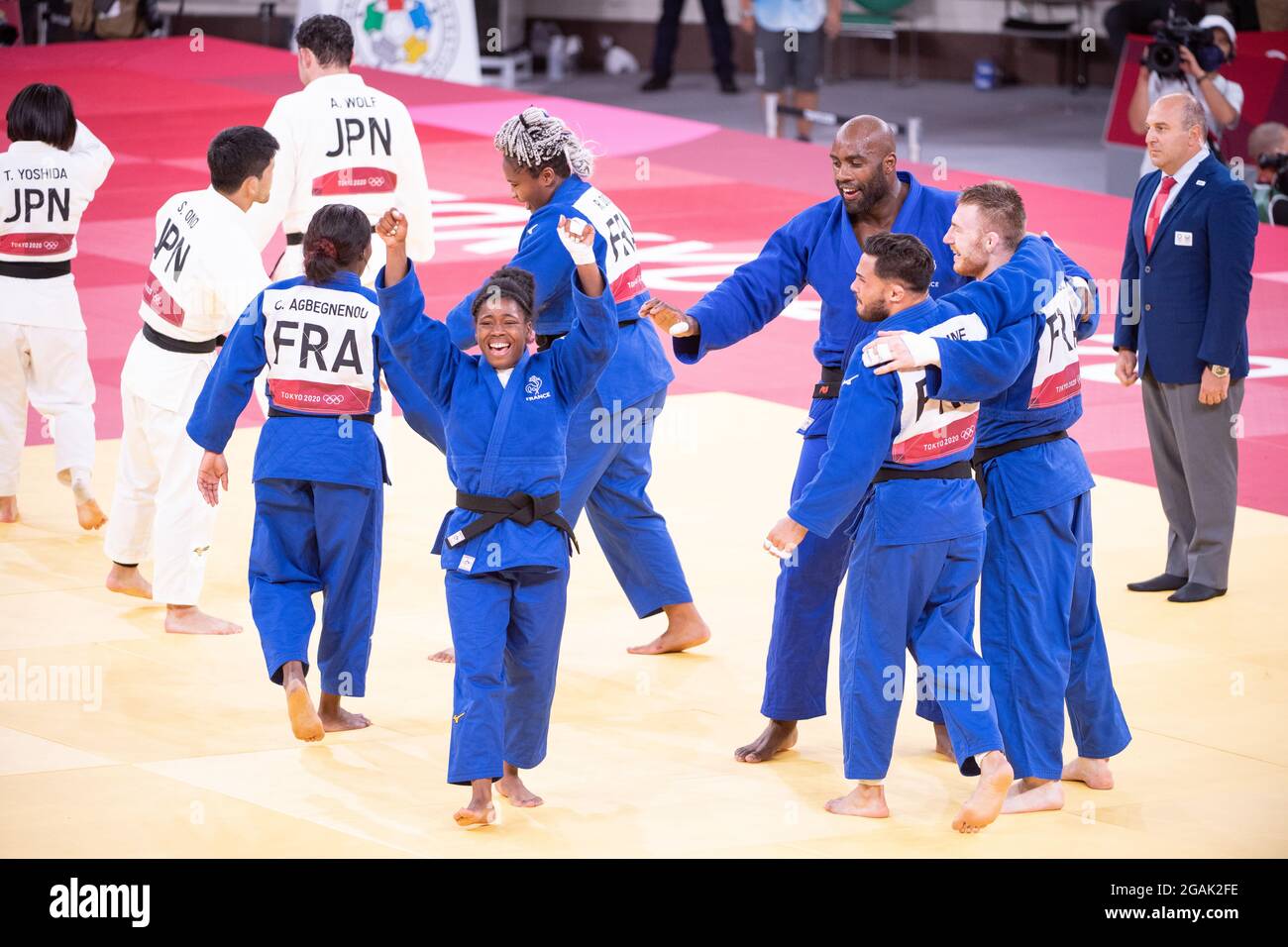 France Team (FRA), final gold medal Judo-Mixed Team JULY 31, 2021 ...