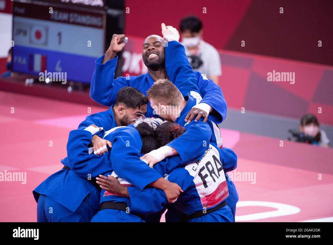 France Team (FRA), final gold medal Judo-Mixed Team JULY 31, 2021 ...