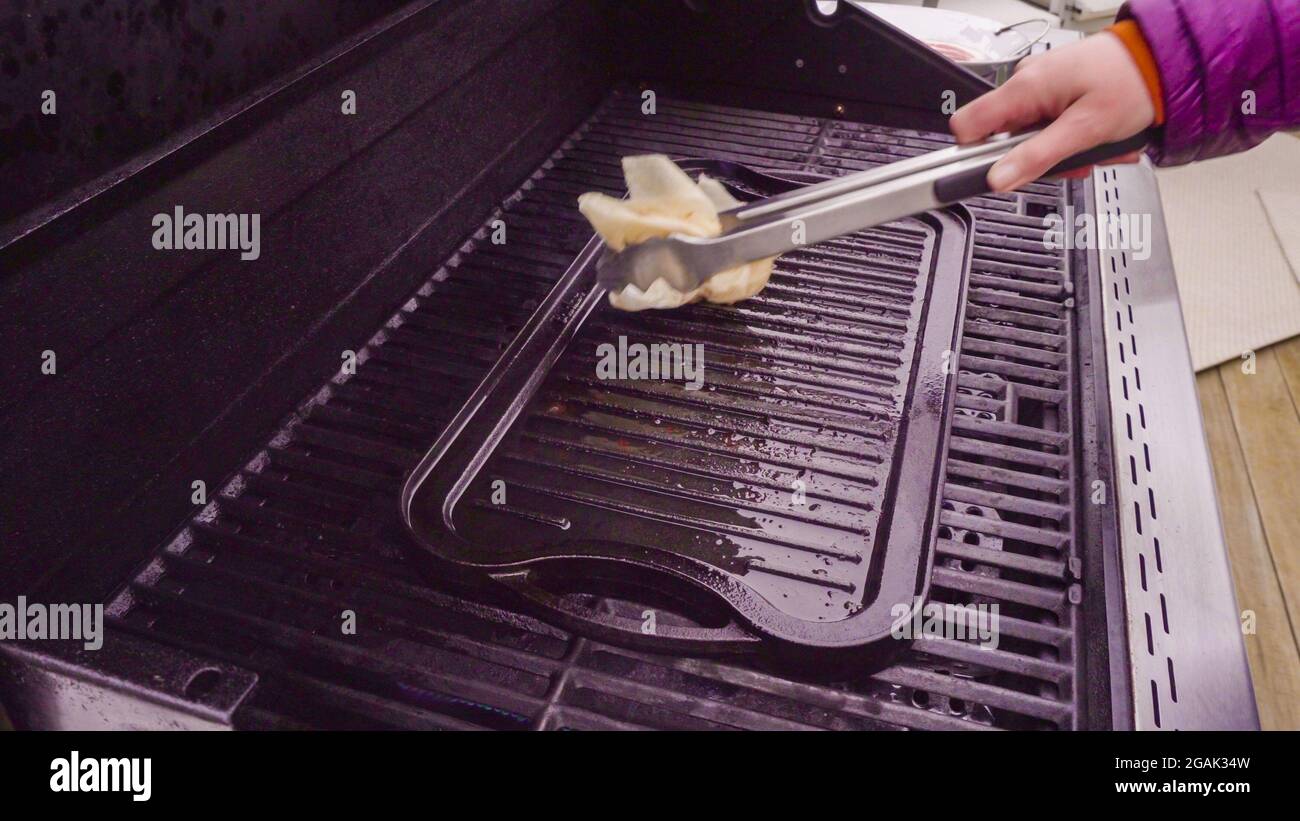 Cooking bacon stips on hi-res stock photography and images - Alamy