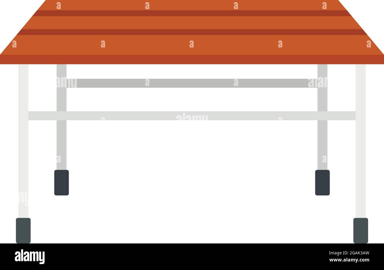 Garden table icon. Flat illustration of garden table vector icon ...