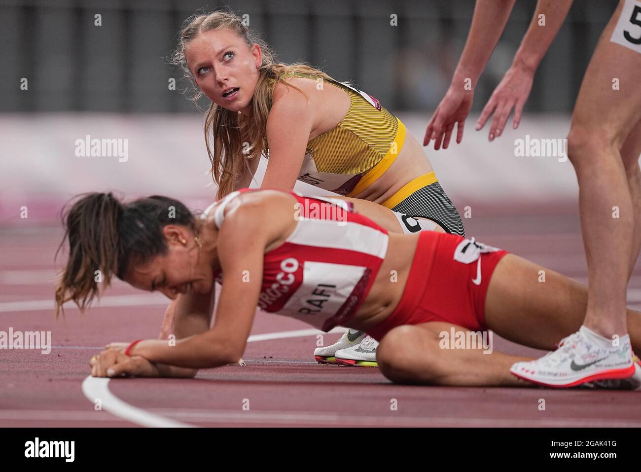 Tokio, Japan. 31st July, 2021. Athletics: Olympics, 800 m, women, semi ...
