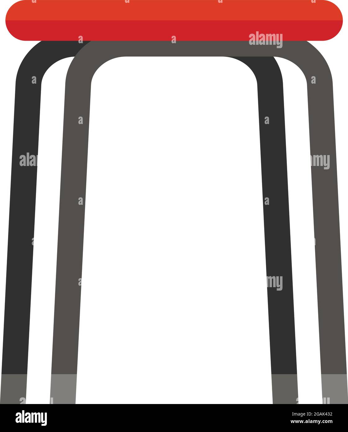 Stool icon. Flat illustration of stool vector icon isolated on white ...