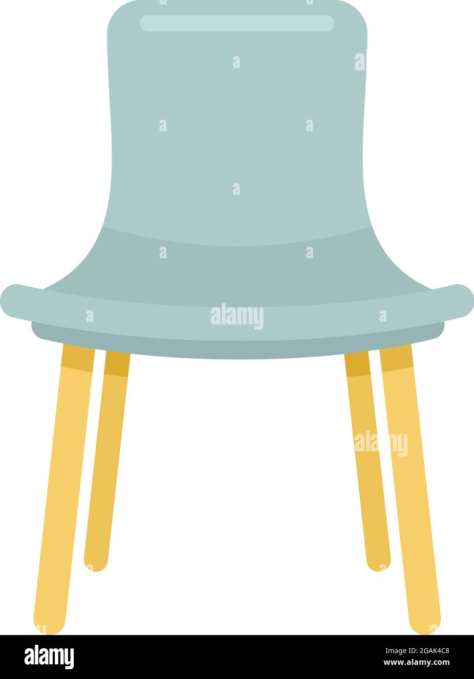 Summer outdoor chair icon. Flat illustration of summer outdoor chair ...