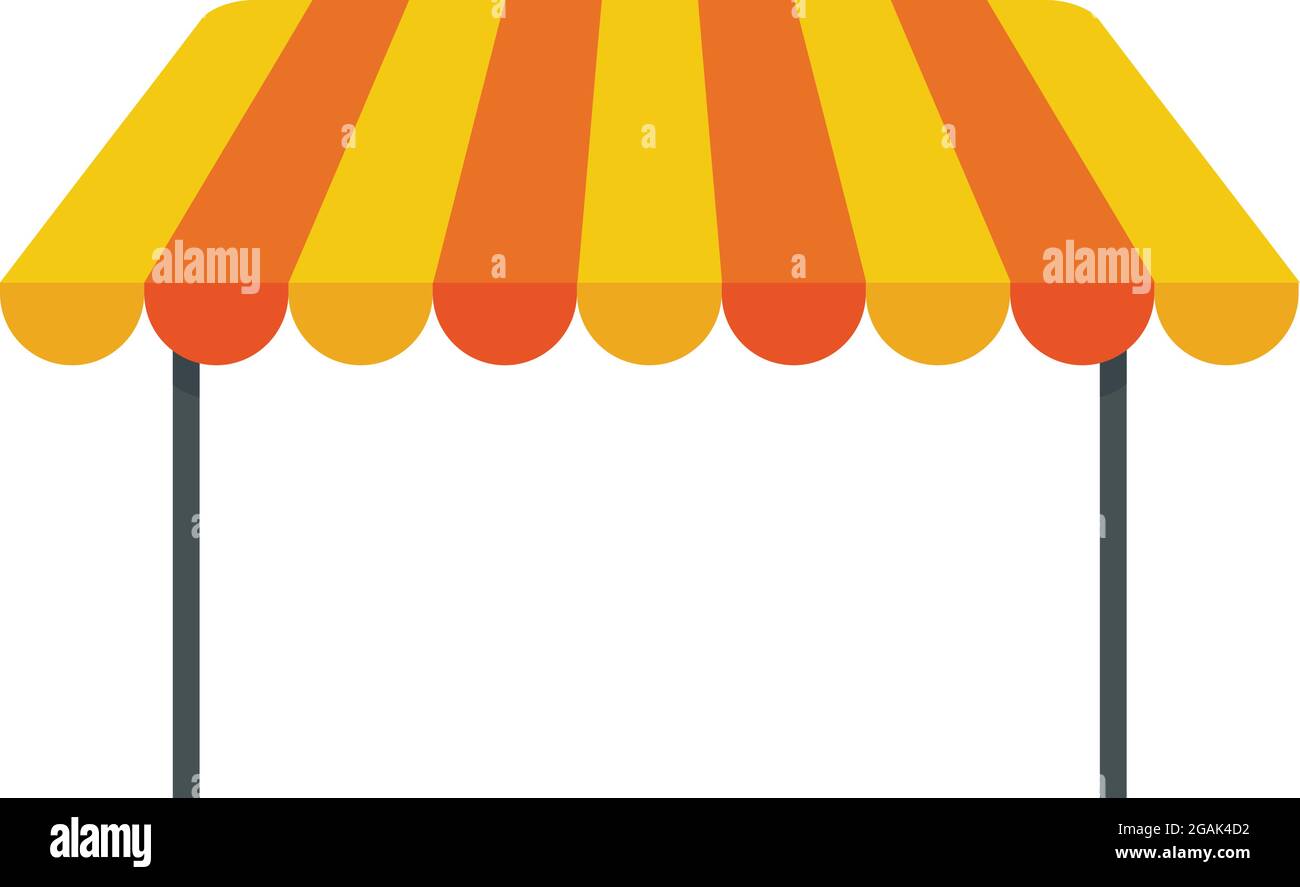 Outdoor parasol icon. Flat illustration of outdoor parasol vector icon ...