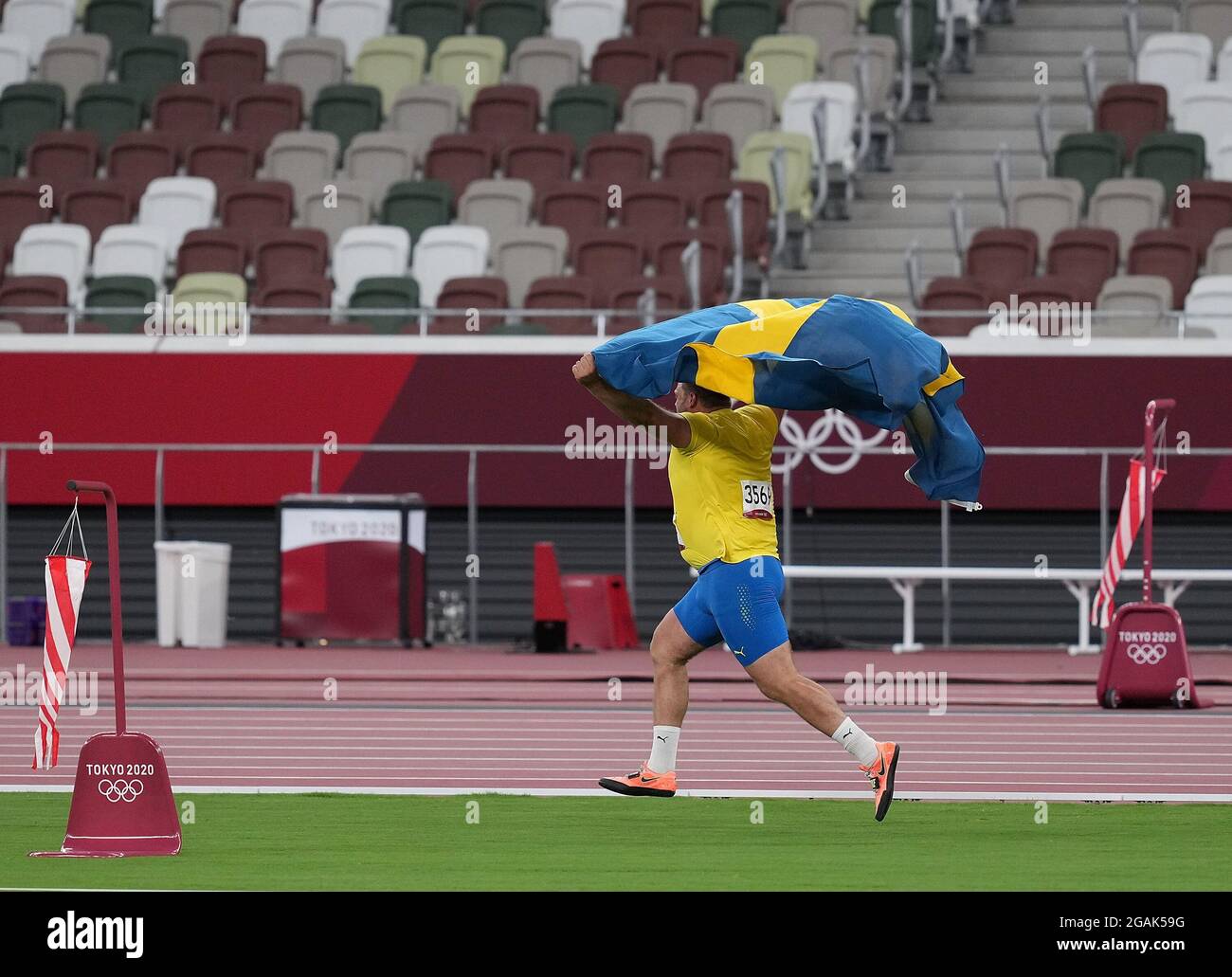 Tokyo, Japan. 31st July, 2021. Daniel Stahl of Sweden celebrates after ...