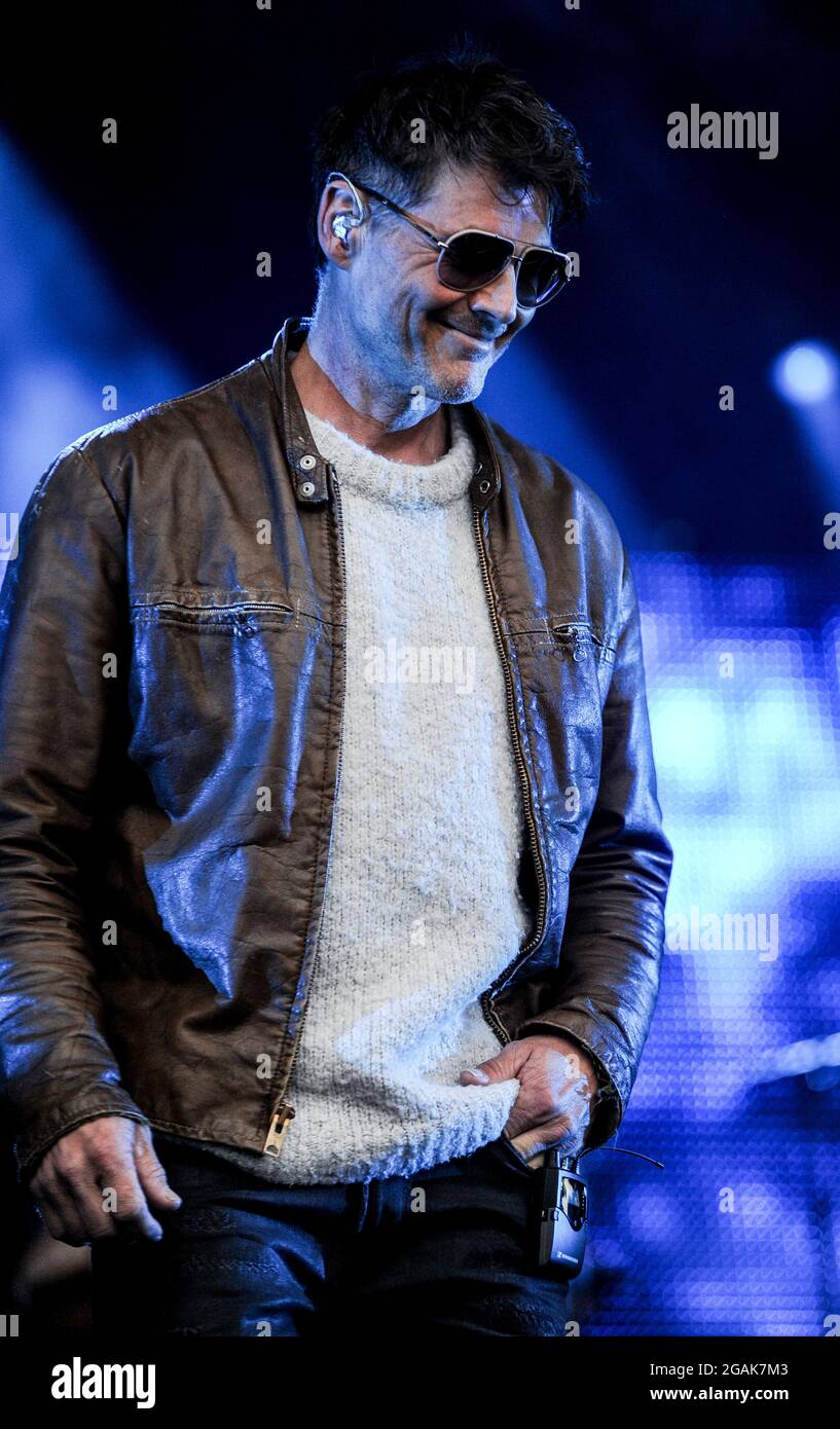 A-HA , Morten Harket , Performing in concert , Keepmoat stadium , 14.06 ...