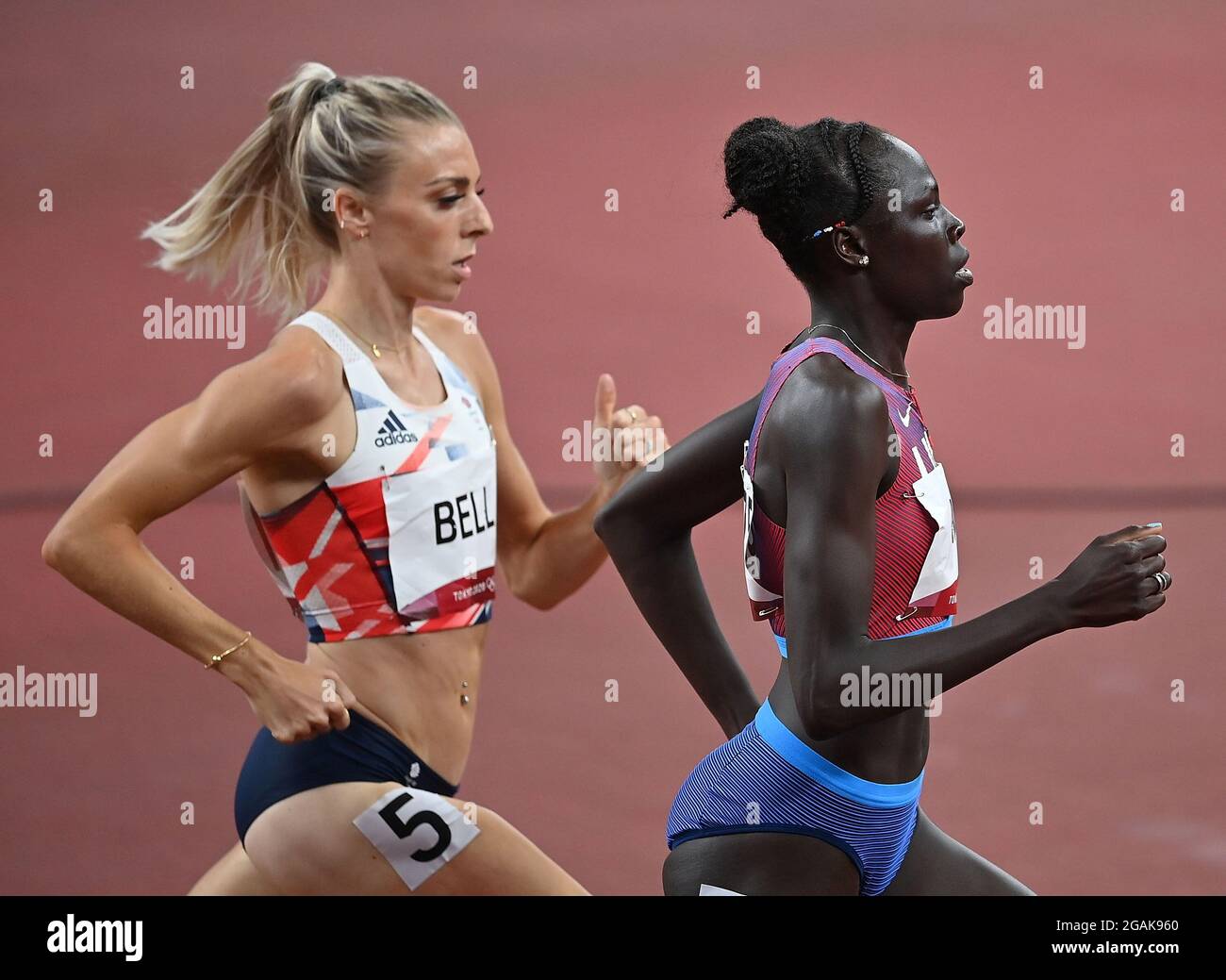 Tokyo, Japan. 31st July, 2021. Athing Mu (R) of the United States ... Tokyo, Japan. 31st July, 2021. Athing Mu (R) of the United States ...