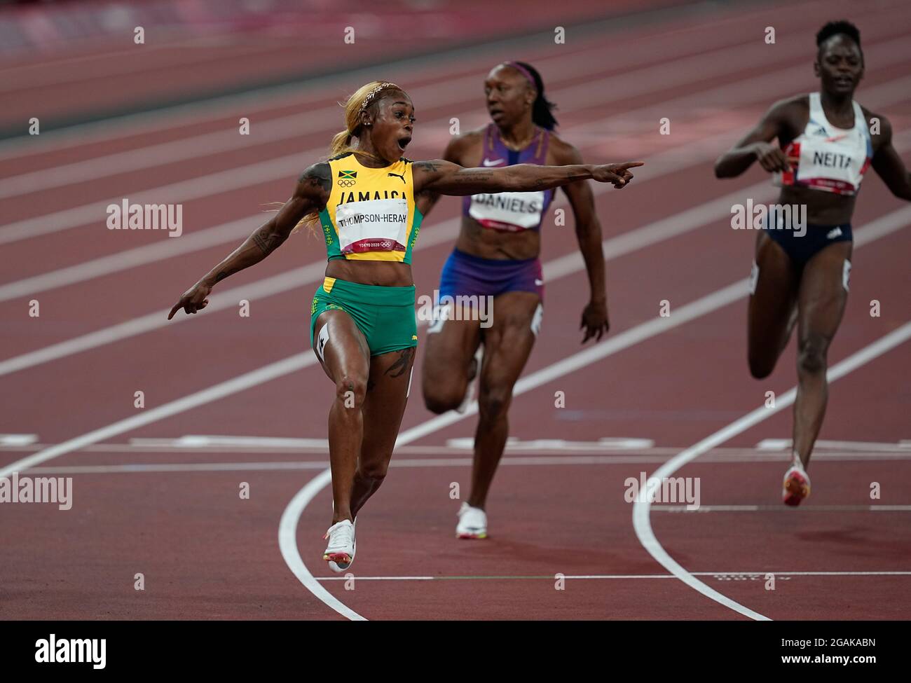 Elaine thompson in tokyo olympics 2021 hi-res stock photography and ...