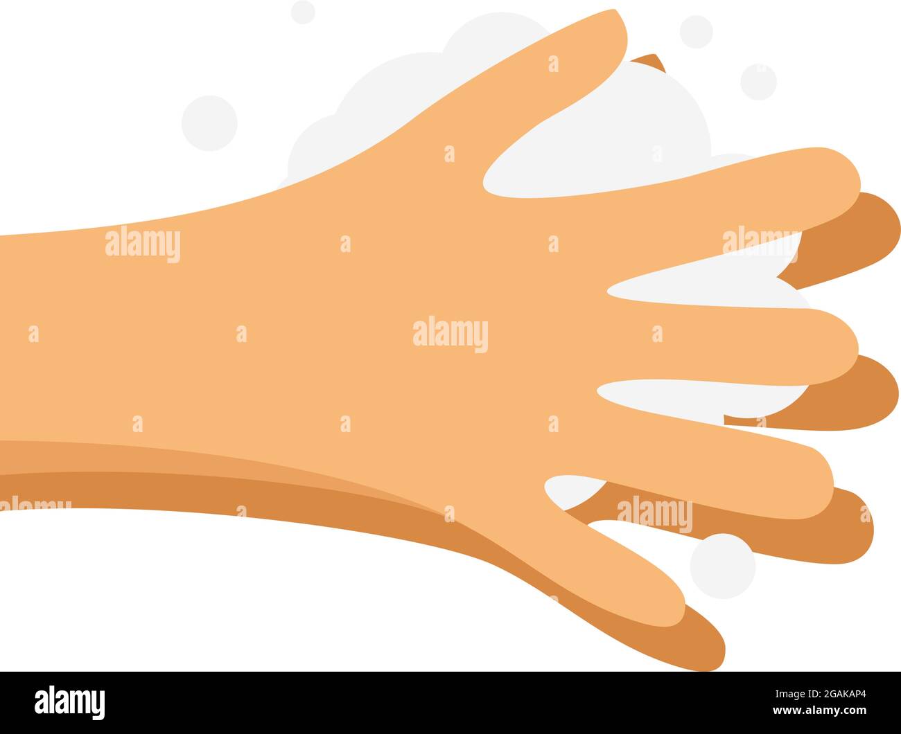Hand wash icon. Flat illustration of hand wash vector icon isolated on ...