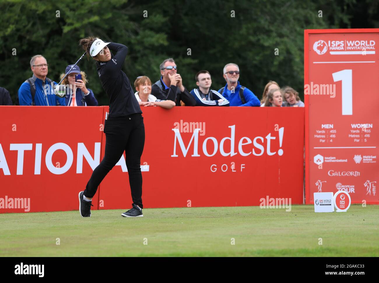 Emma Talley of the USA on day three of the ISPS Handa World ...