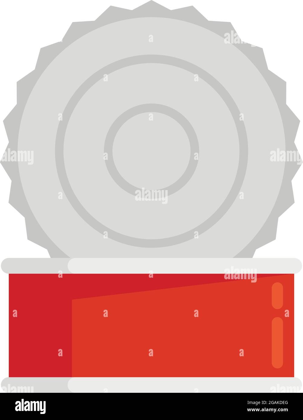Open tin can icon. Flat illustration of open tin can vector icon ...