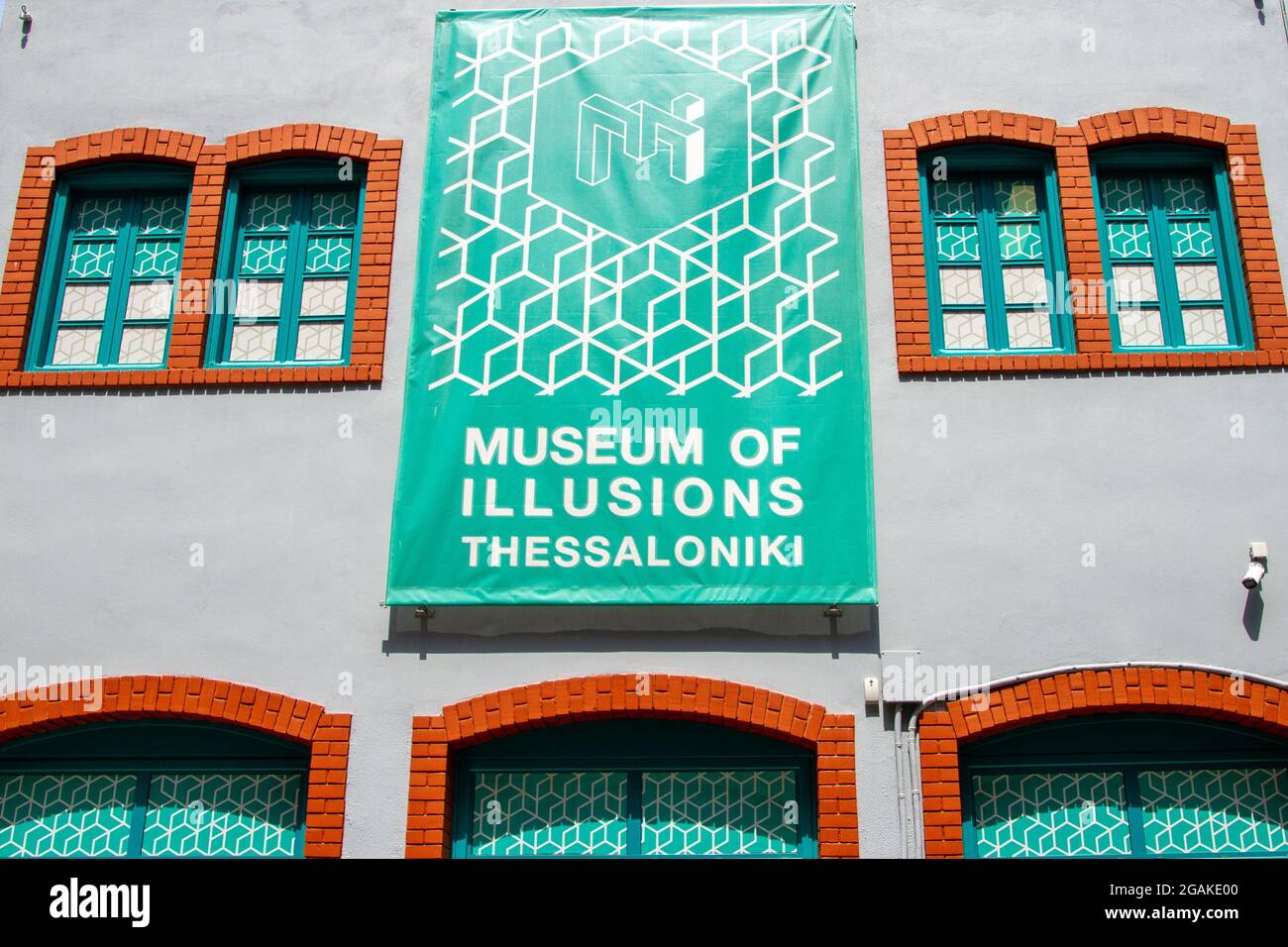 Thessaloniki, Greece, July 15, 2021. Museum of Illusions Thessaloniki ...