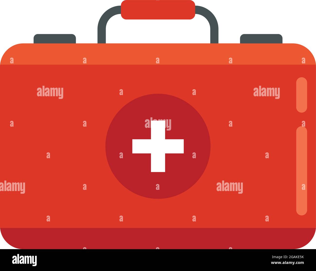 Camping first aid kit icon. Flat illustration of camping first aid kit ...