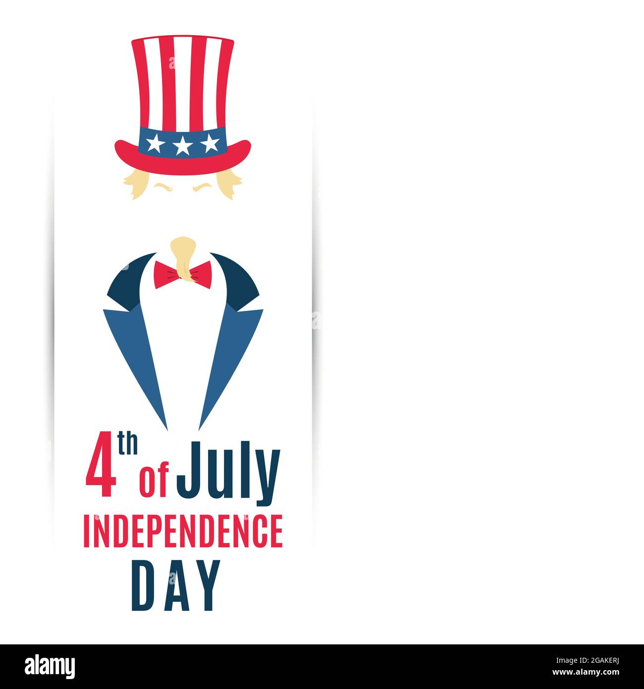 Greeting banner for 4th of July, USA Independence Day. Vector ...