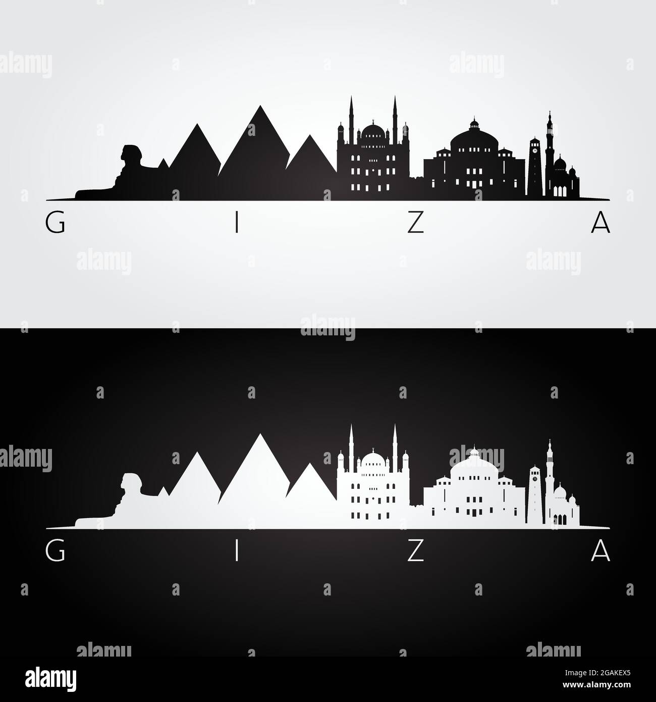 Ruin panorama Stock Vector Images - Alamy