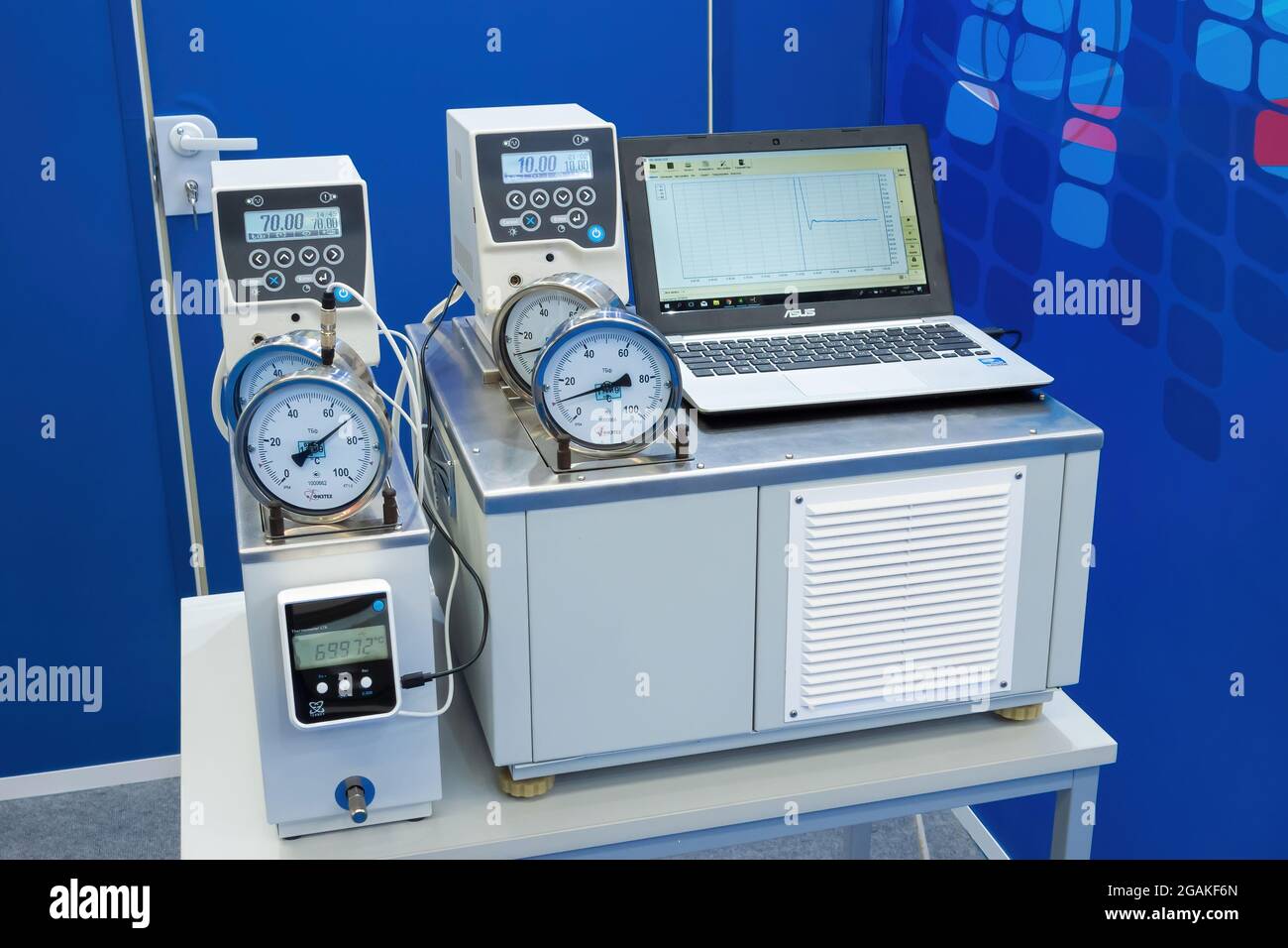 Modern measuring equipment on the Exhibition of laboratory equipment ...