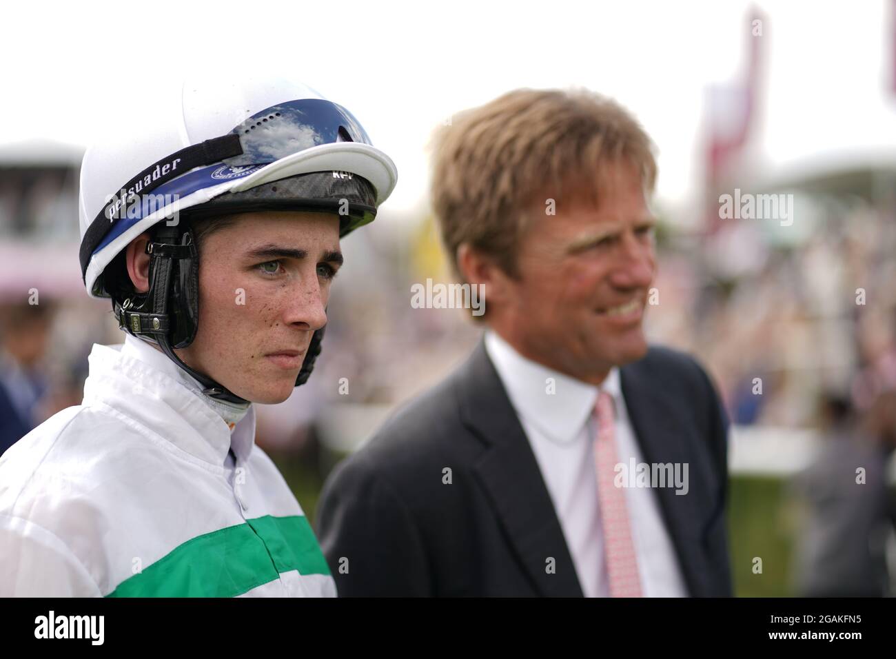 Jockey Rossa Ryan and Trainer Michael Bell after winning the Summer ...