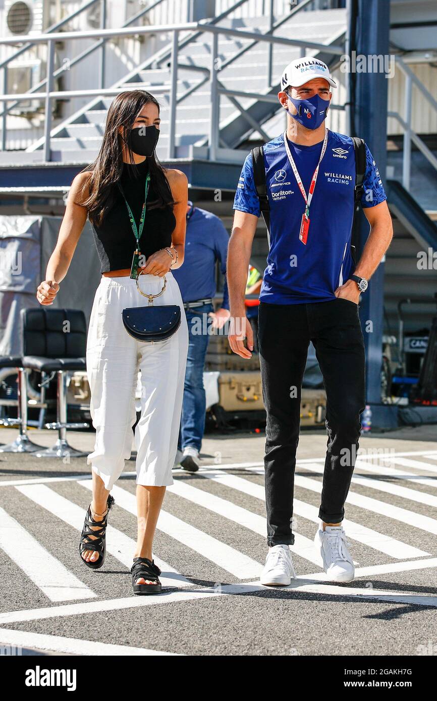 # 6 Nicholas Latifi (CAN, Williams Racing) and his girlfriend Sandra ...
