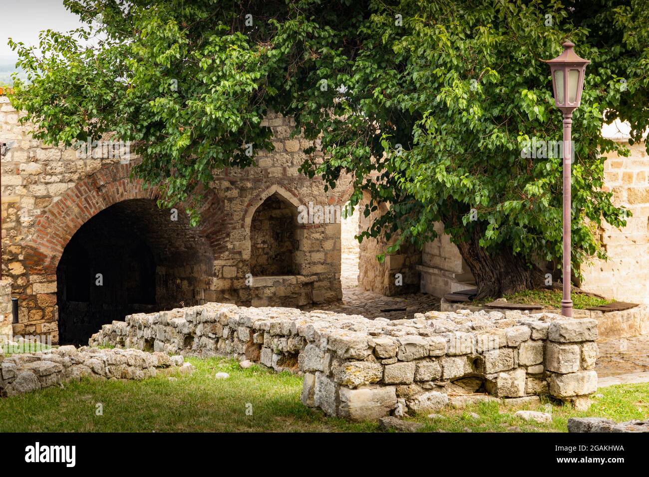 Kalemegdan Fortress is historic castle towers, gate, and bridge in ...