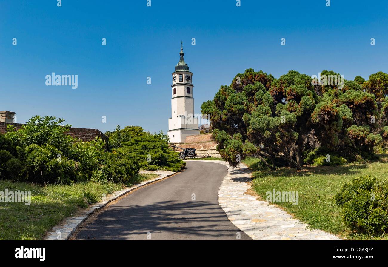 Kalemegdan Fortress is historic castle towers, gate, and bridge in ...