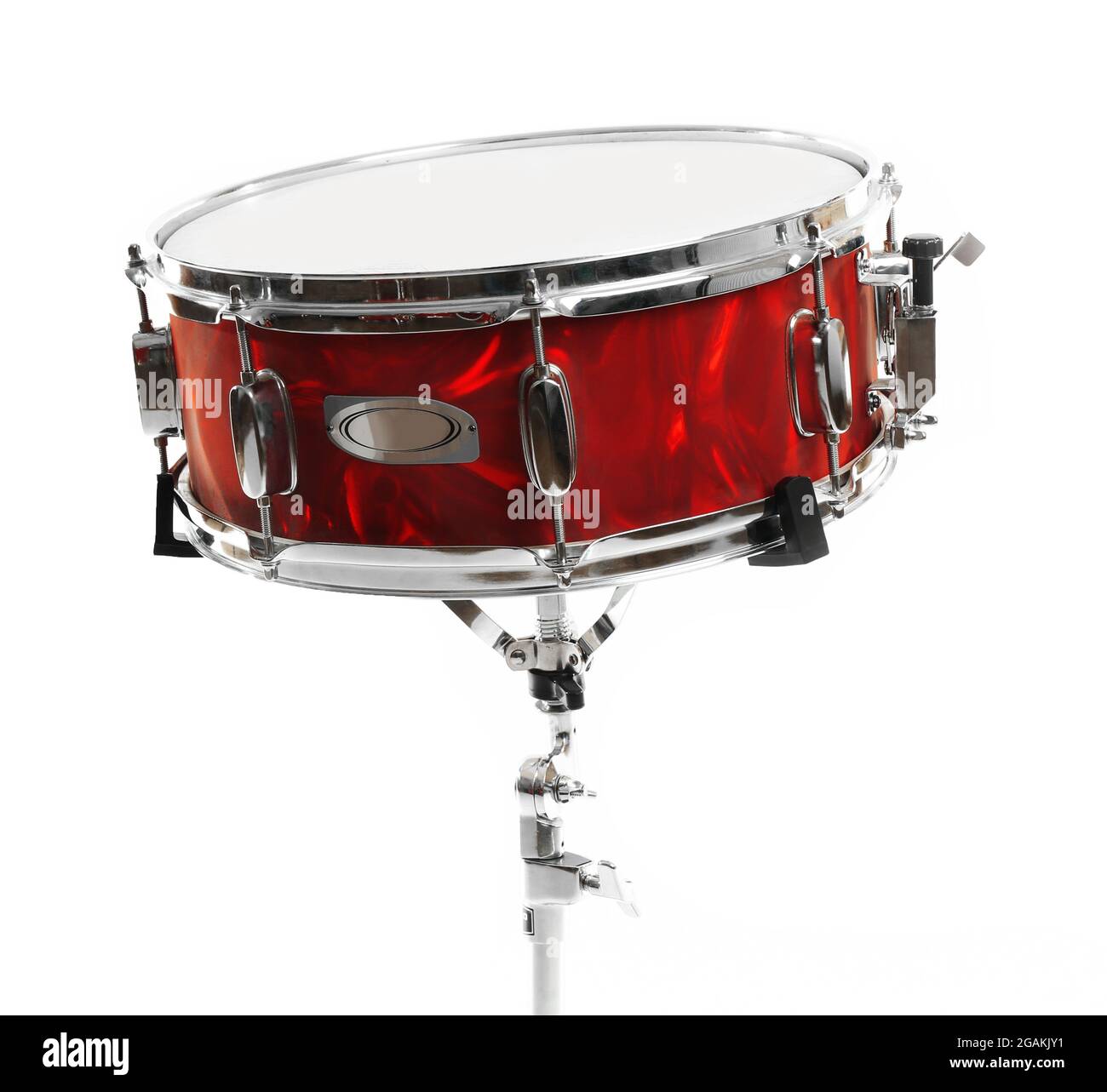Red drum isolated on white background Stock Photo - Alamy