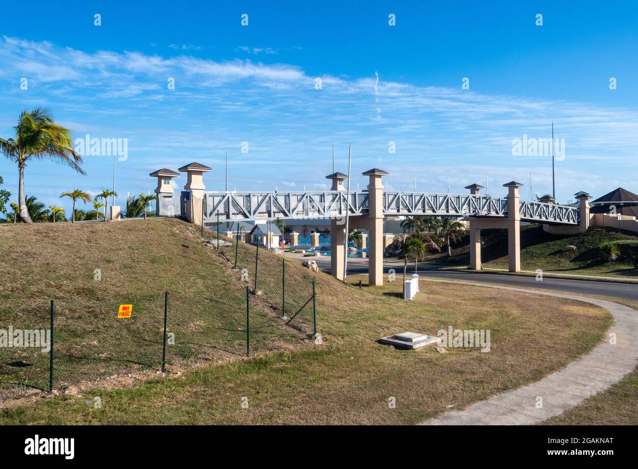 Pedestrian bridge in Varadero, Cuba Stock Photo - Alamy
