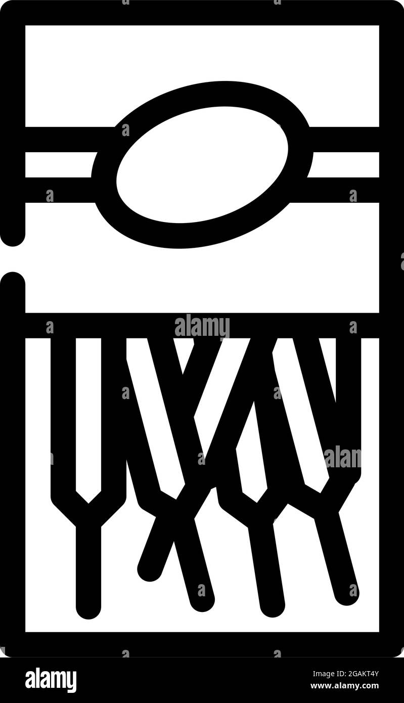 welding electrodes line icon vector illustration Stock Vector Image ...