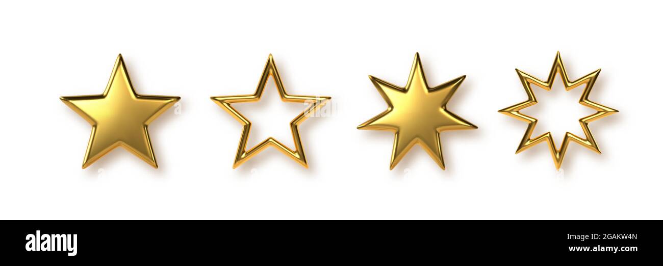 3d five stars rating Stock Vector Images - Alamy