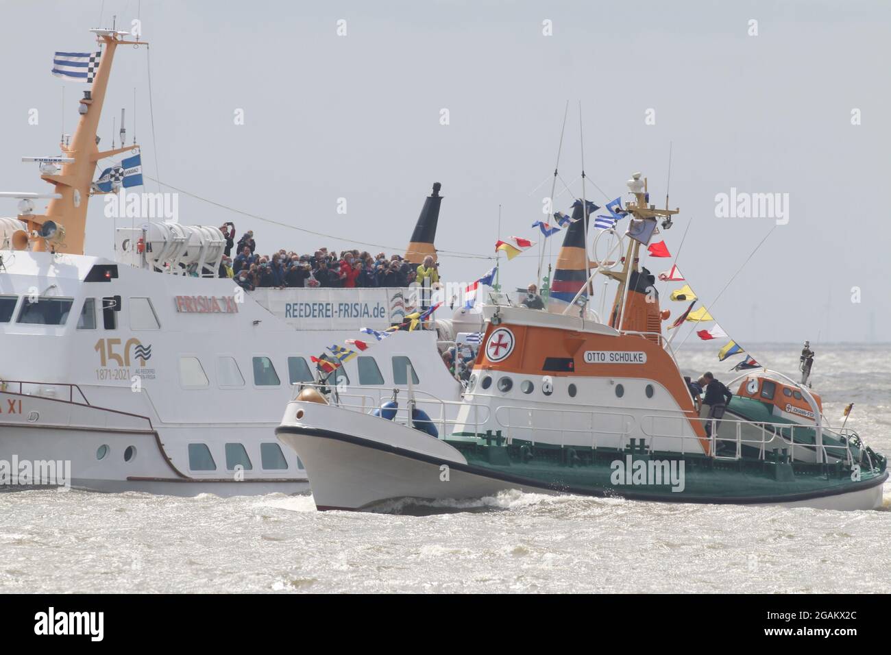 31 July 2021, Lower Saxony, Norderney: The former rescue cruiser "Otto ...