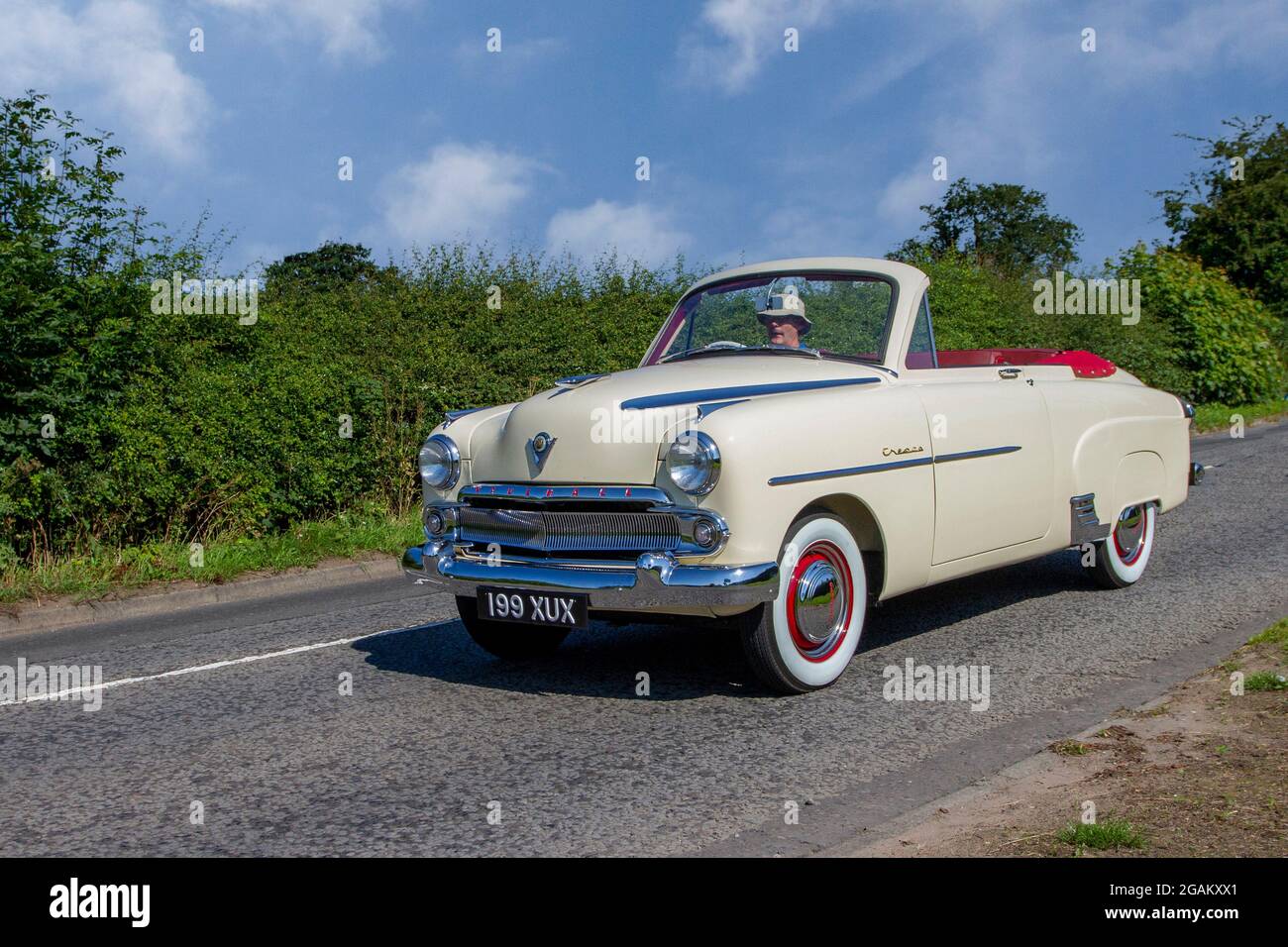 1954 50s Cream Vauxhall Cresta 2262cc petrol Cabrio en-route to ...