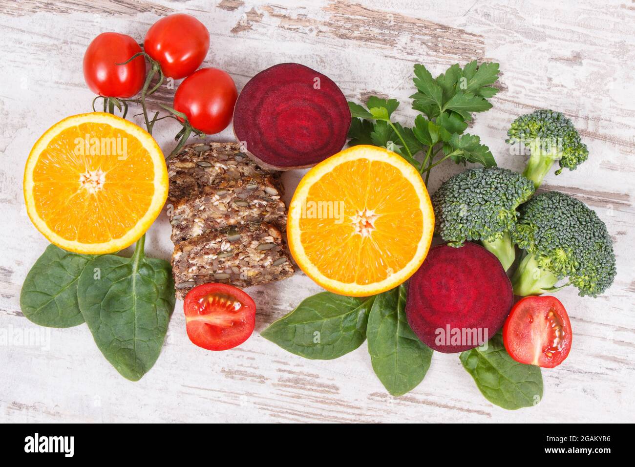 Nutritious products containing vitamin B9, natural sources of minerals ...