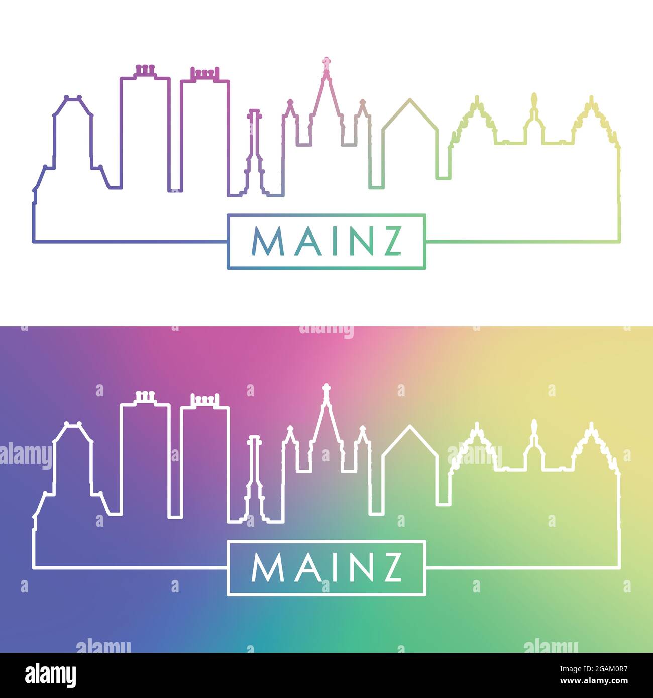 German mainz town Stock Vector Images - Alamy